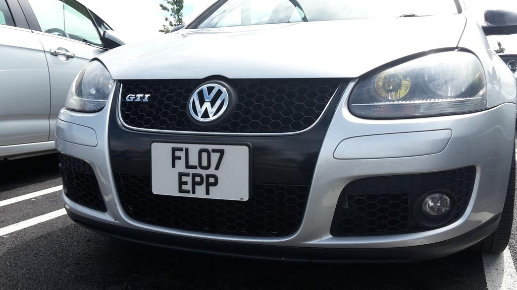 Square Front Number Plate